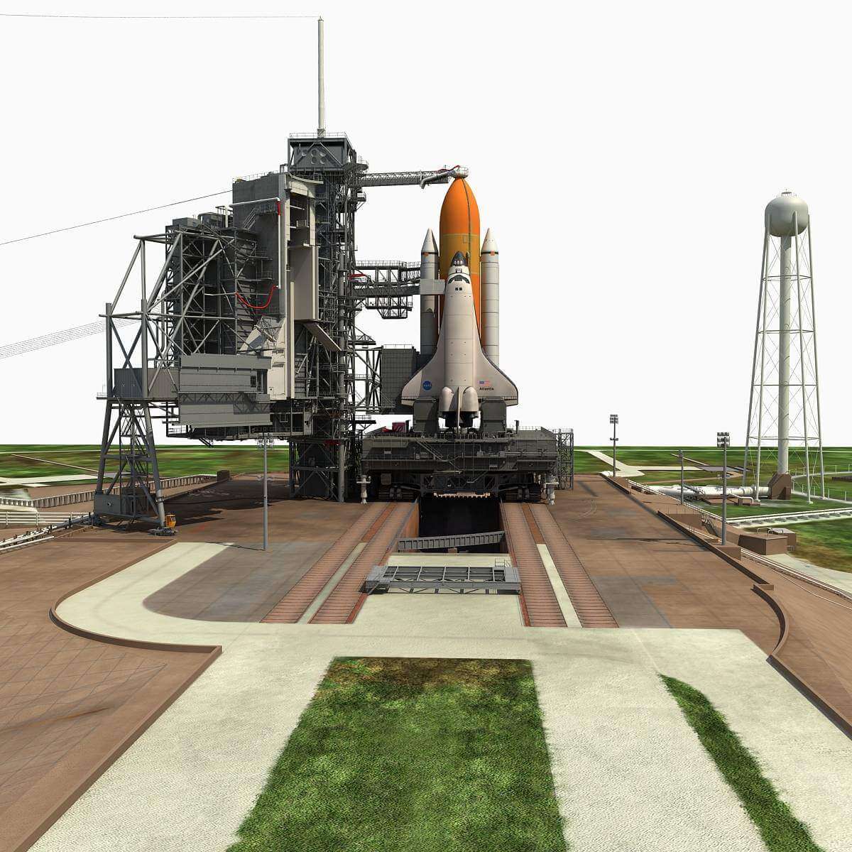 Kennedy Space Center Launch Complex 39-A 3D Model by 3D Horse