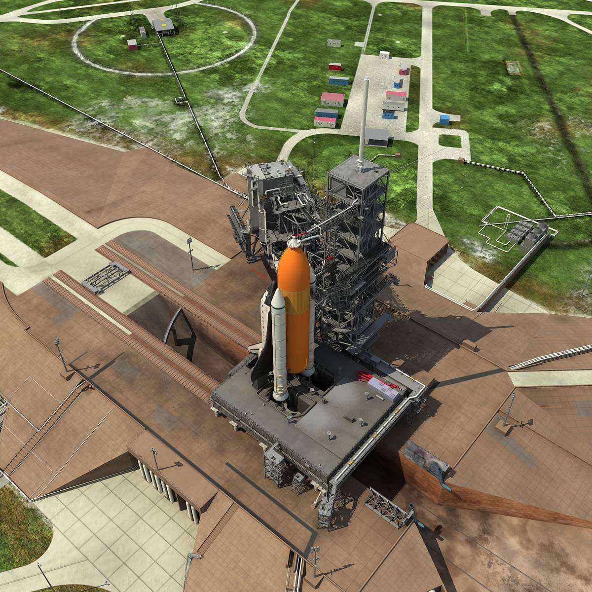 Kennedy Space Center Launch Complex 39-A 3D Model by 3D Horse