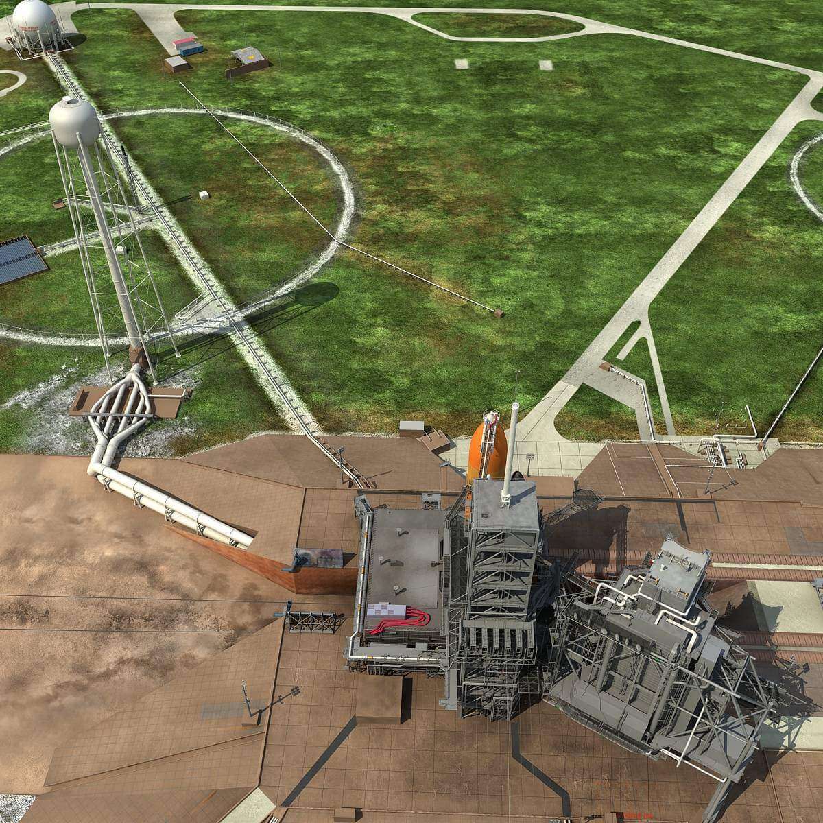 Kennedy Space Center Launch Complex 39-A 3D Model by 3D Horse
