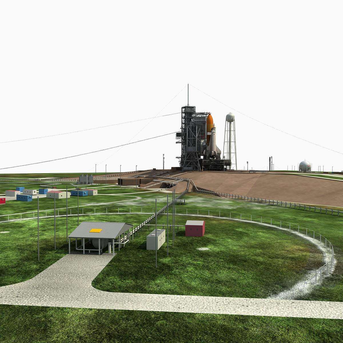 Kennedy Space Center Launch Complex 39-A 3D Model by 3D Horse