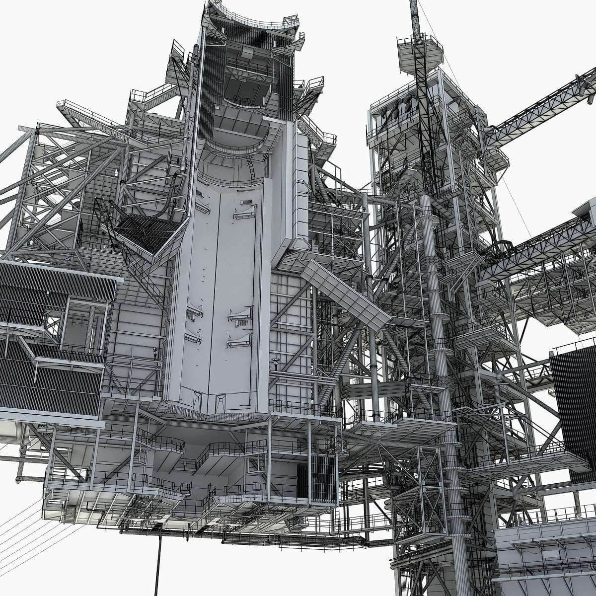 Kennedy Space Center Launch Complex 39-A 3D Model by 3D Horse