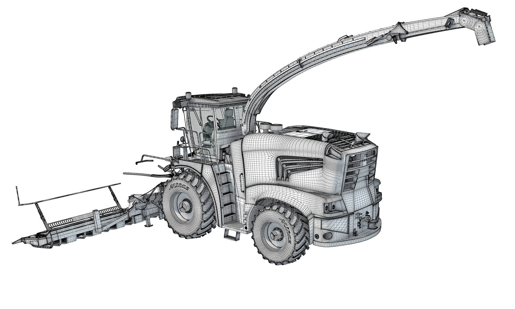 Krone Forage Harvester - 3D Model by 3D Horse