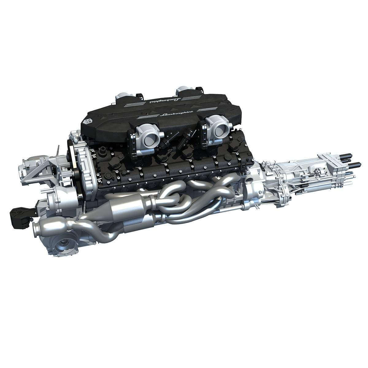 Lamborghini V12 Engine - 3D Model by 3D Horse