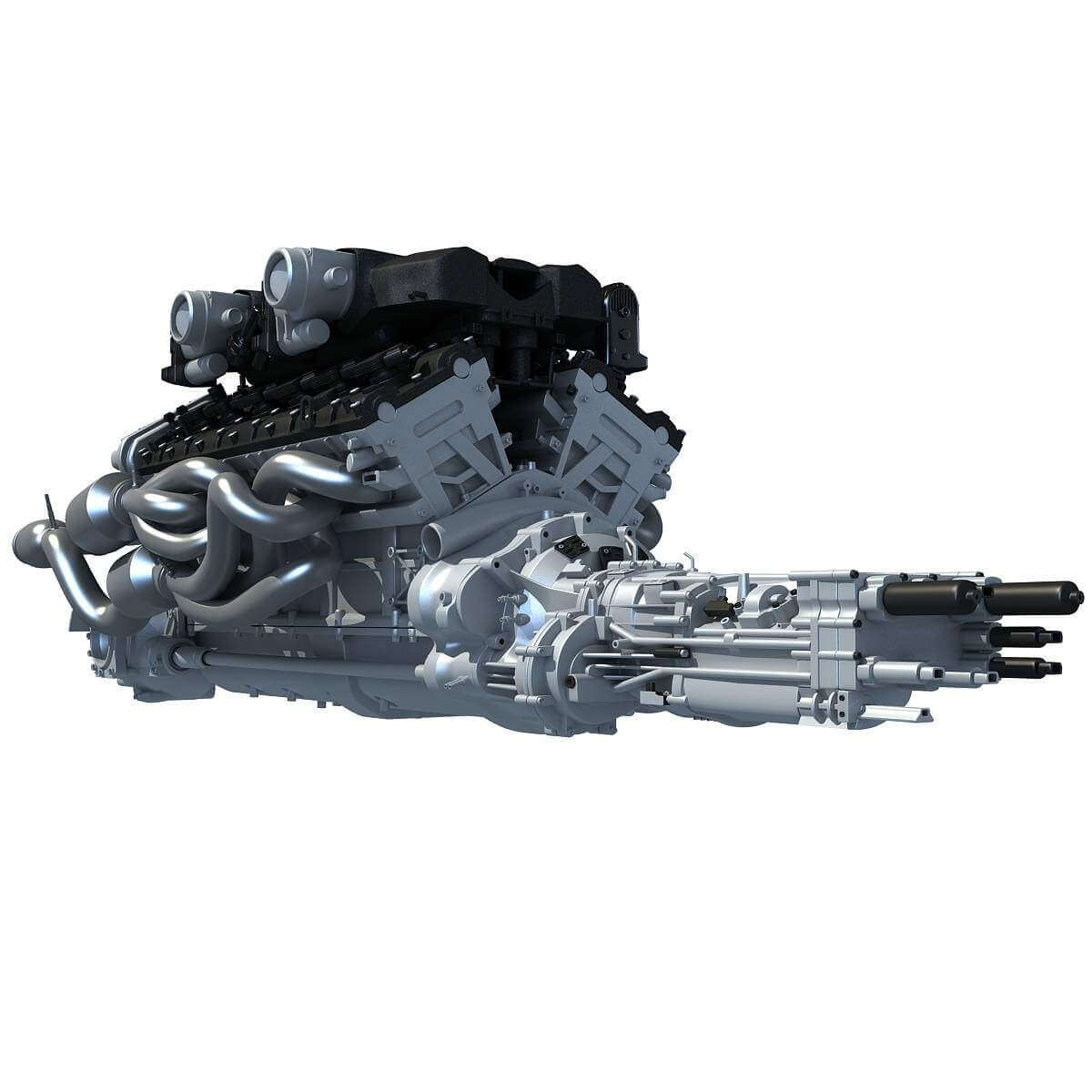 Lamborghini V12 Engine - 3D Model by 3D Horse