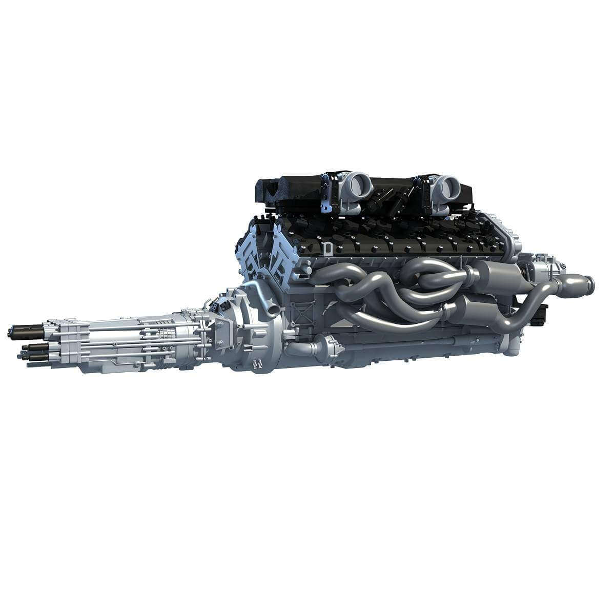 Lamborghini V12 Engine - 3D Model by 3D Horse