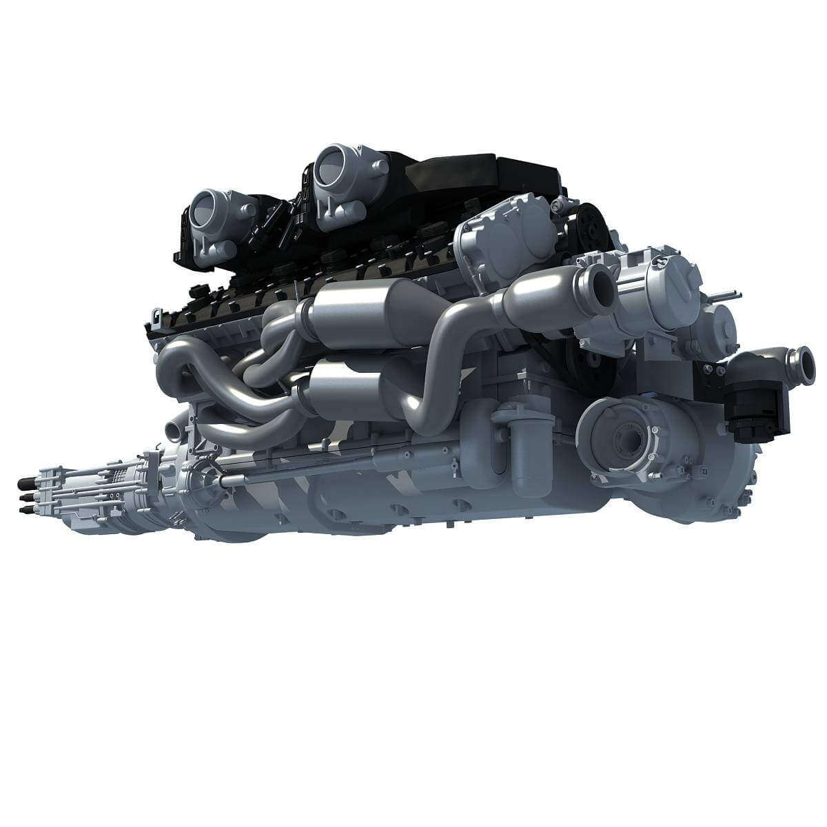 Lamborghini V12 Engine - 3D Model by 3D Horse