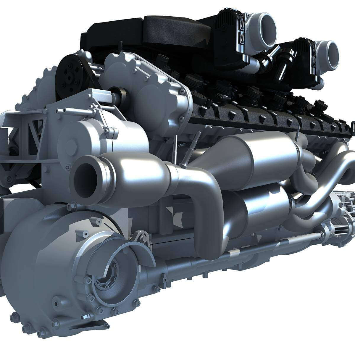 Lamborghini V12 Engine - 3D Model by 3D Horse