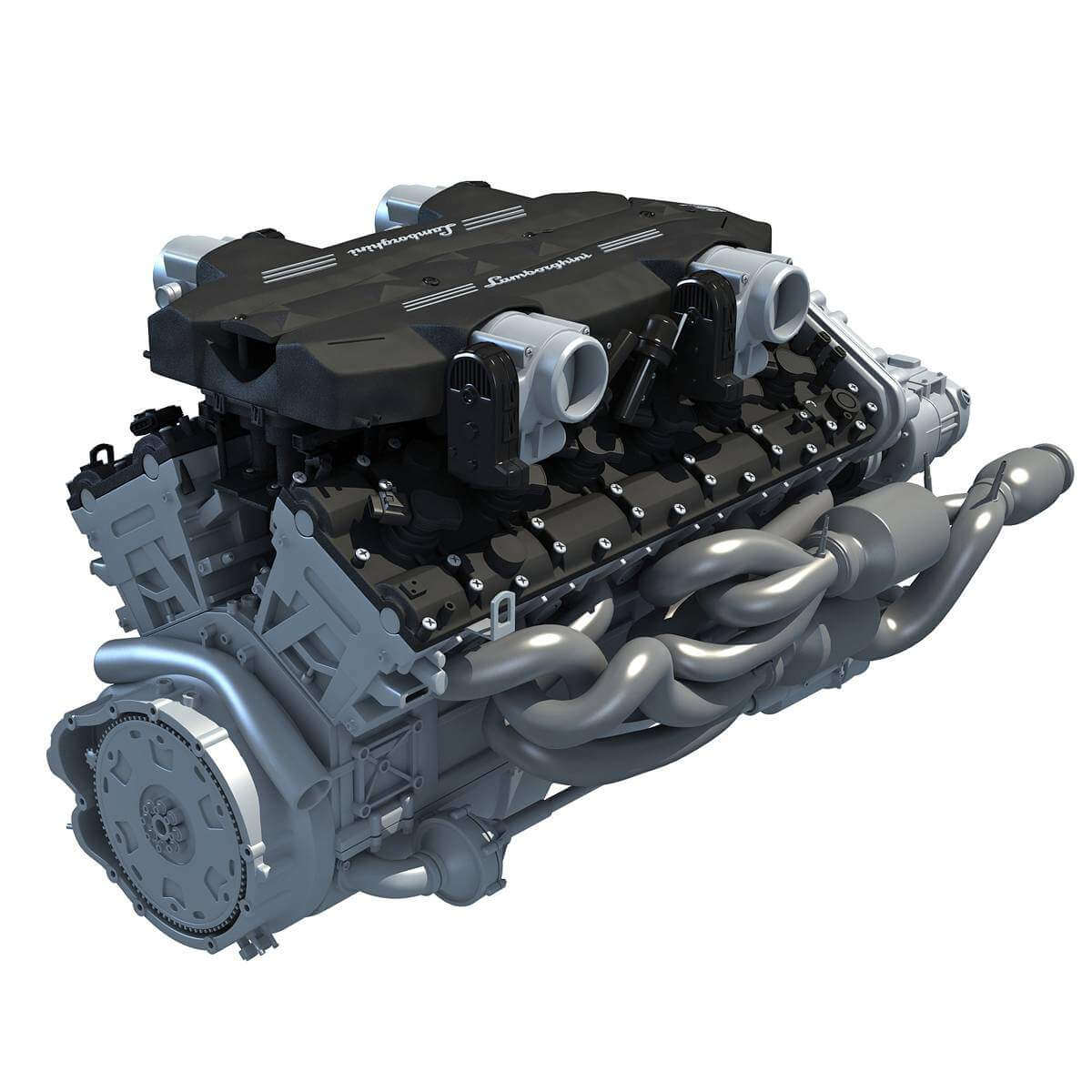 Lamborghini V12 Engine - 3D Model by 3D Horse