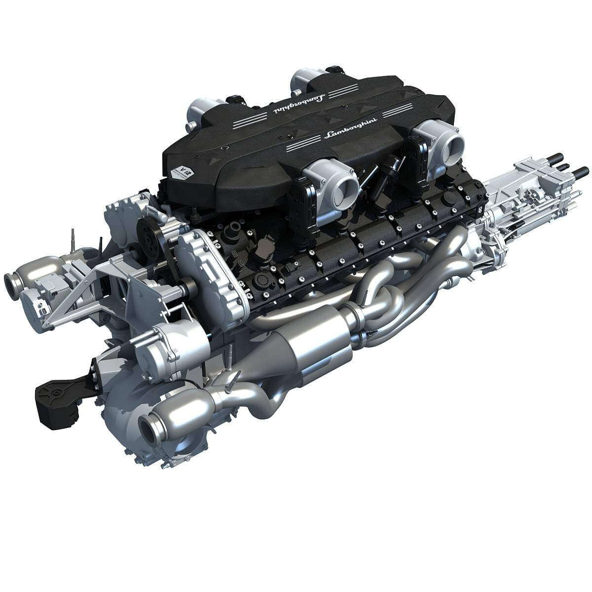 Lamborghini V12 Engine - 3D Model by 3D Horse