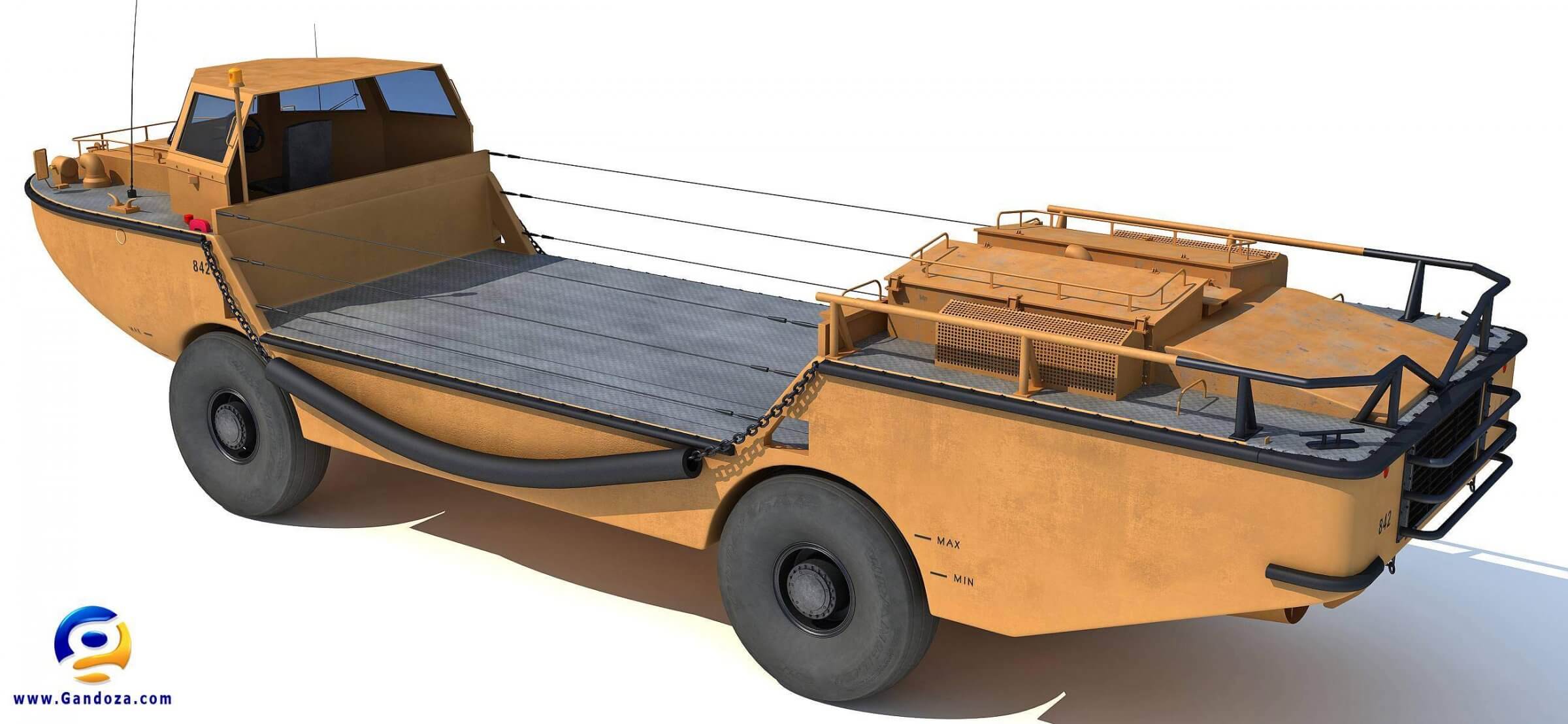 LARC-V Amphibious Vehicle 3D Model
