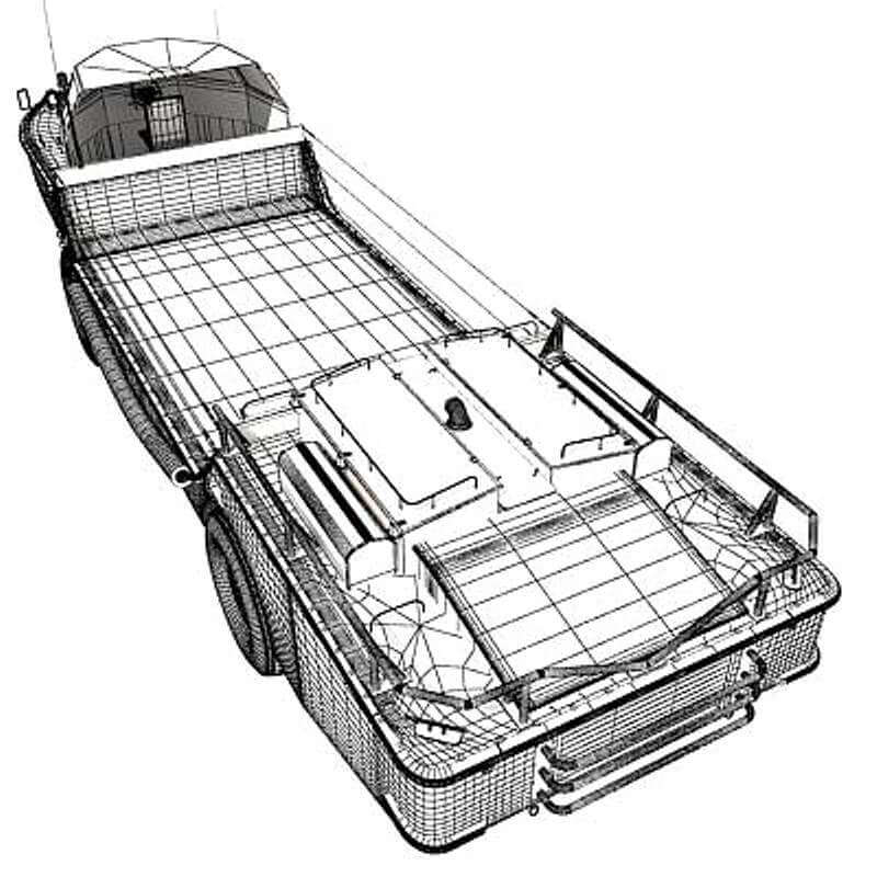 LARC-V Amphibious Vehicle 3D Model by 3D Horse