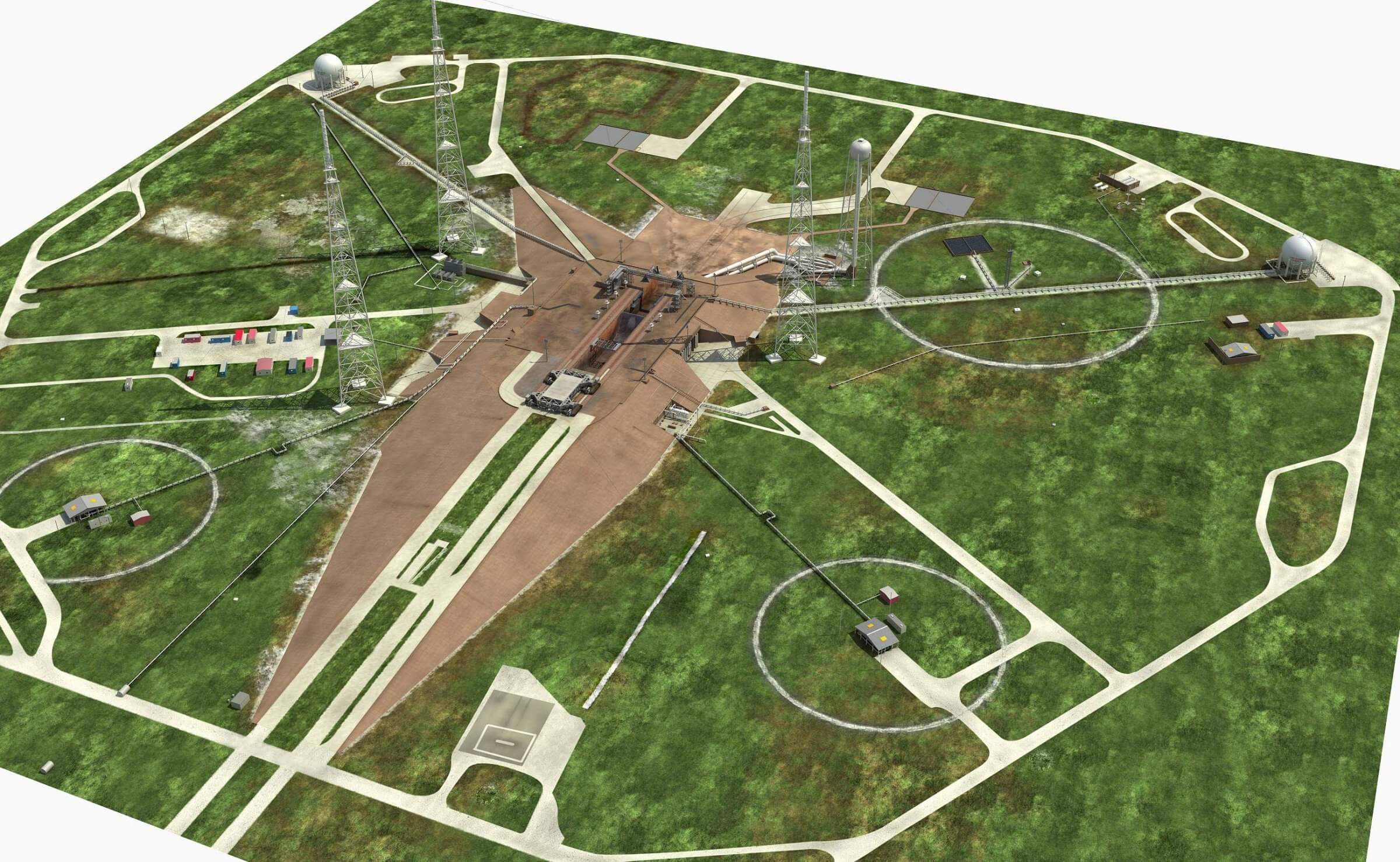 Launch Complex 39B Clean Pad - 3D Model by 3D Horse