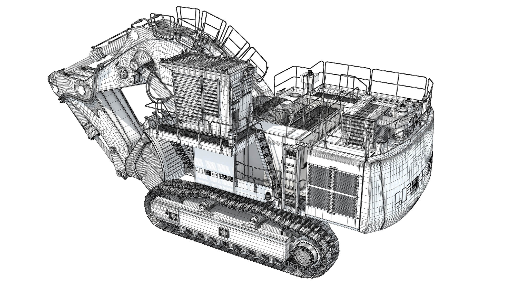 Liebherr Mining Excavator - 3D Model by 3D Horse