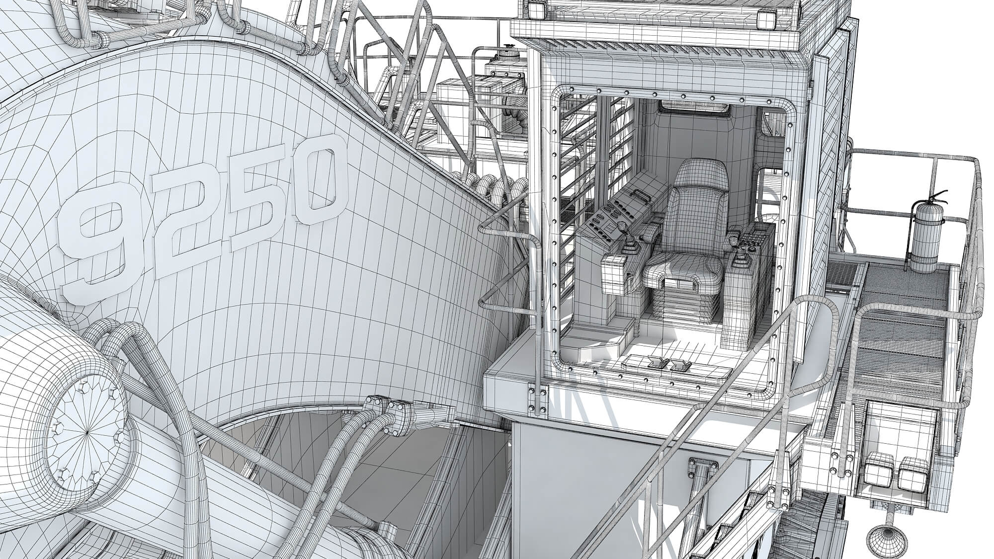 Liebherr Mining Excavator - 3D Model by 3D Horse