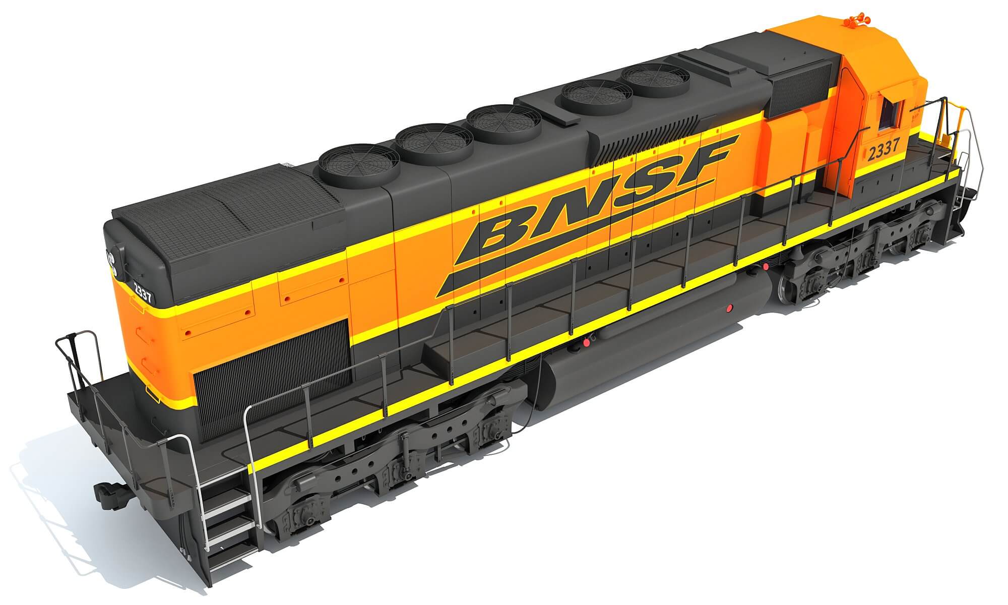 Locomotive BNSF - 3D Model by 3D Horse