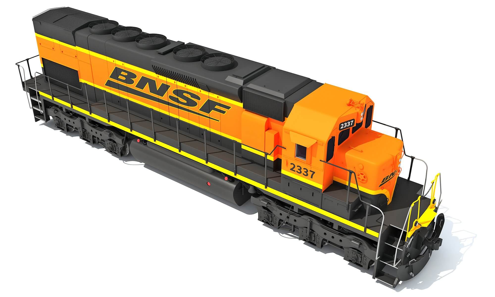 Locomotive BNSF - 3D Model by 3D Horse
