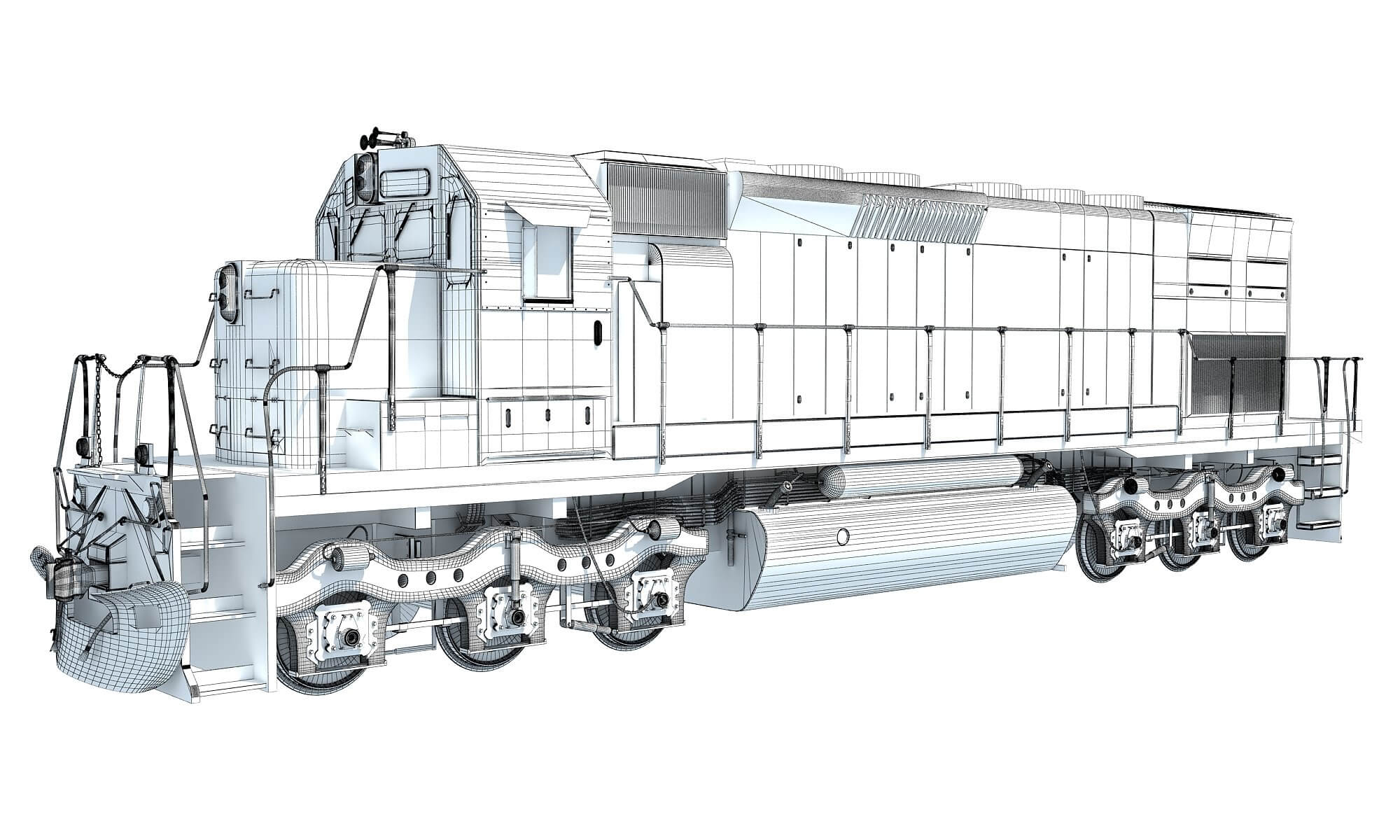 Locomotive BNSF - 3D Model by 3D Horse