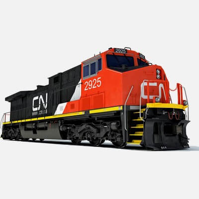Locomotive Canadian National Railway CN - 3D Model by 3D Horse
