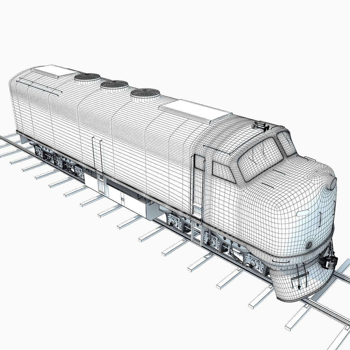 Locomotive Train - 3D Model by 3D Horse
