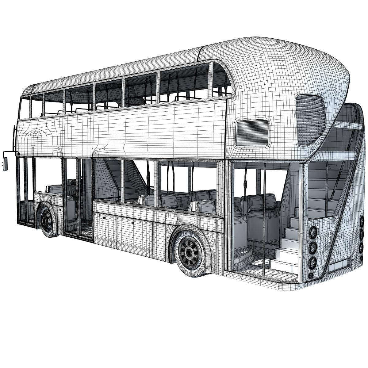 London Double Decker Bus - 3D Model by 3D Horse