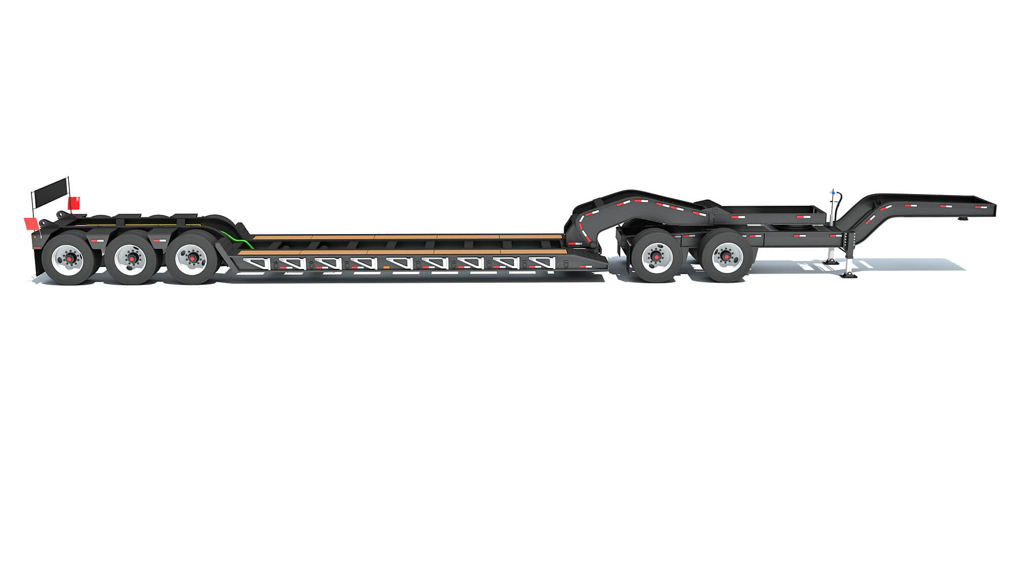 Low Loader Platform Trailer - 3D Model by 3D Horse