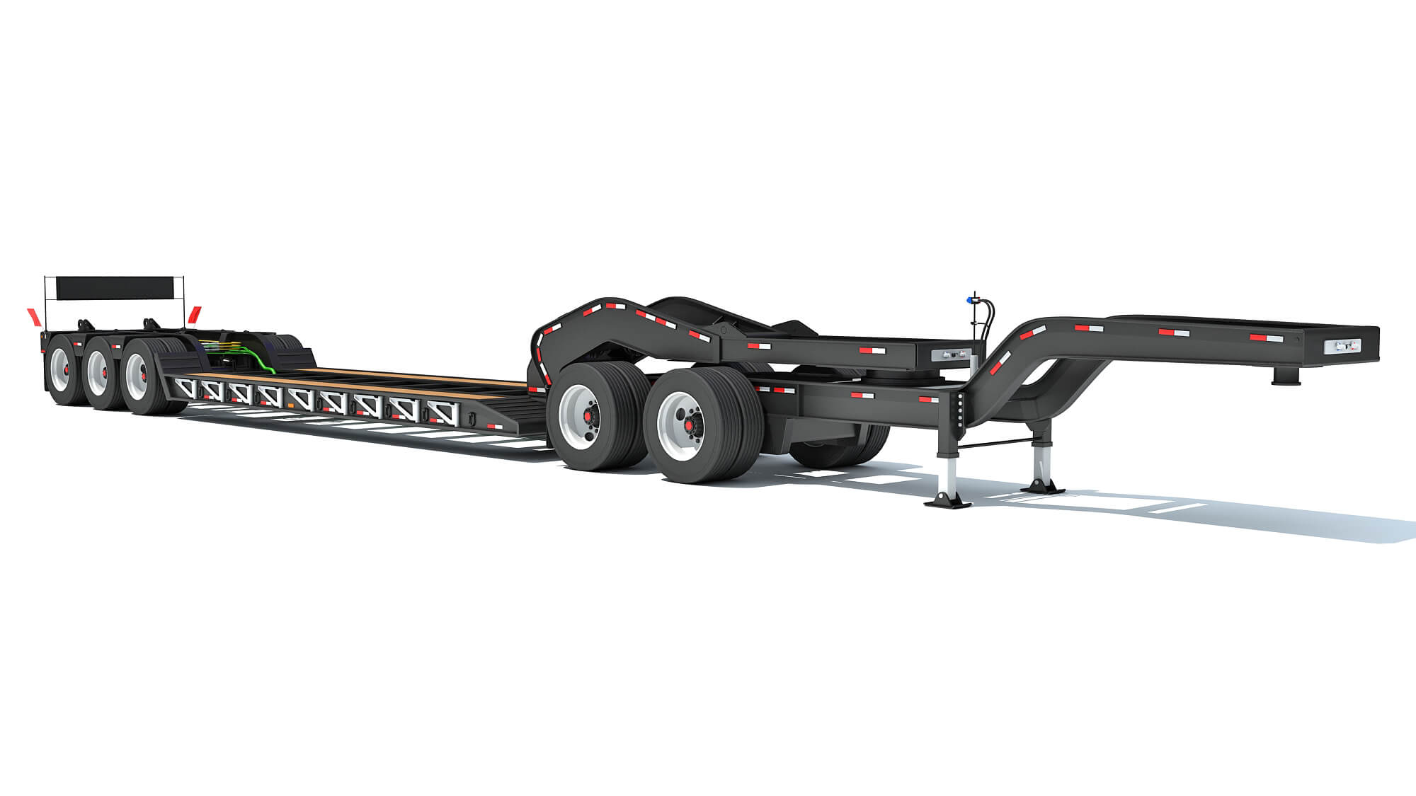 Low Loader Platform Trailer - 3D Model by 3D Horse