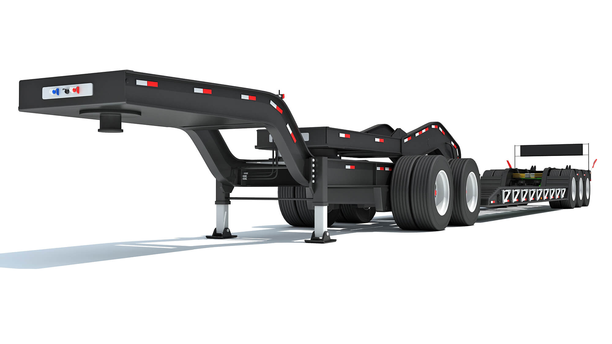 Low Loader Platform Trailer - 3D Model by 3D Horse