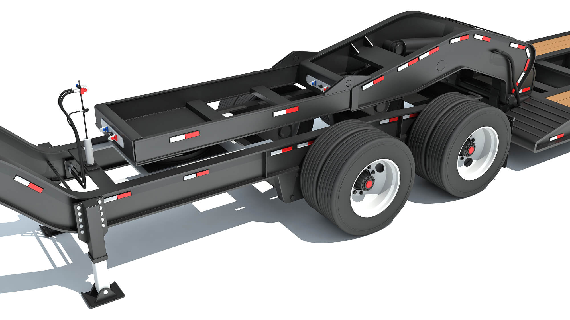 Low Loader Platform Trailer - 3D Model by 3D Horse