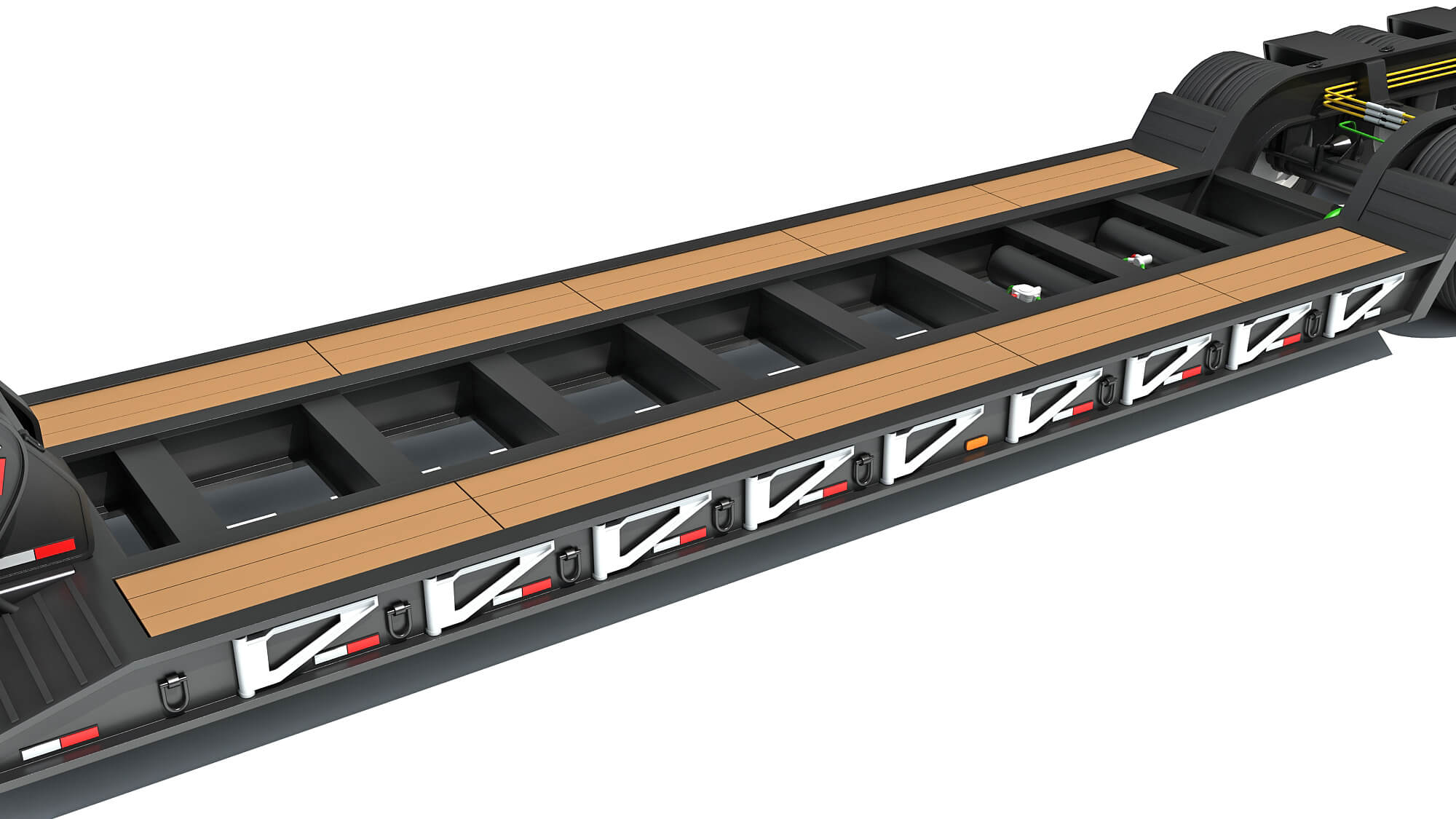 Low Loader Platform Trailer - 3D Model by 3D Horse