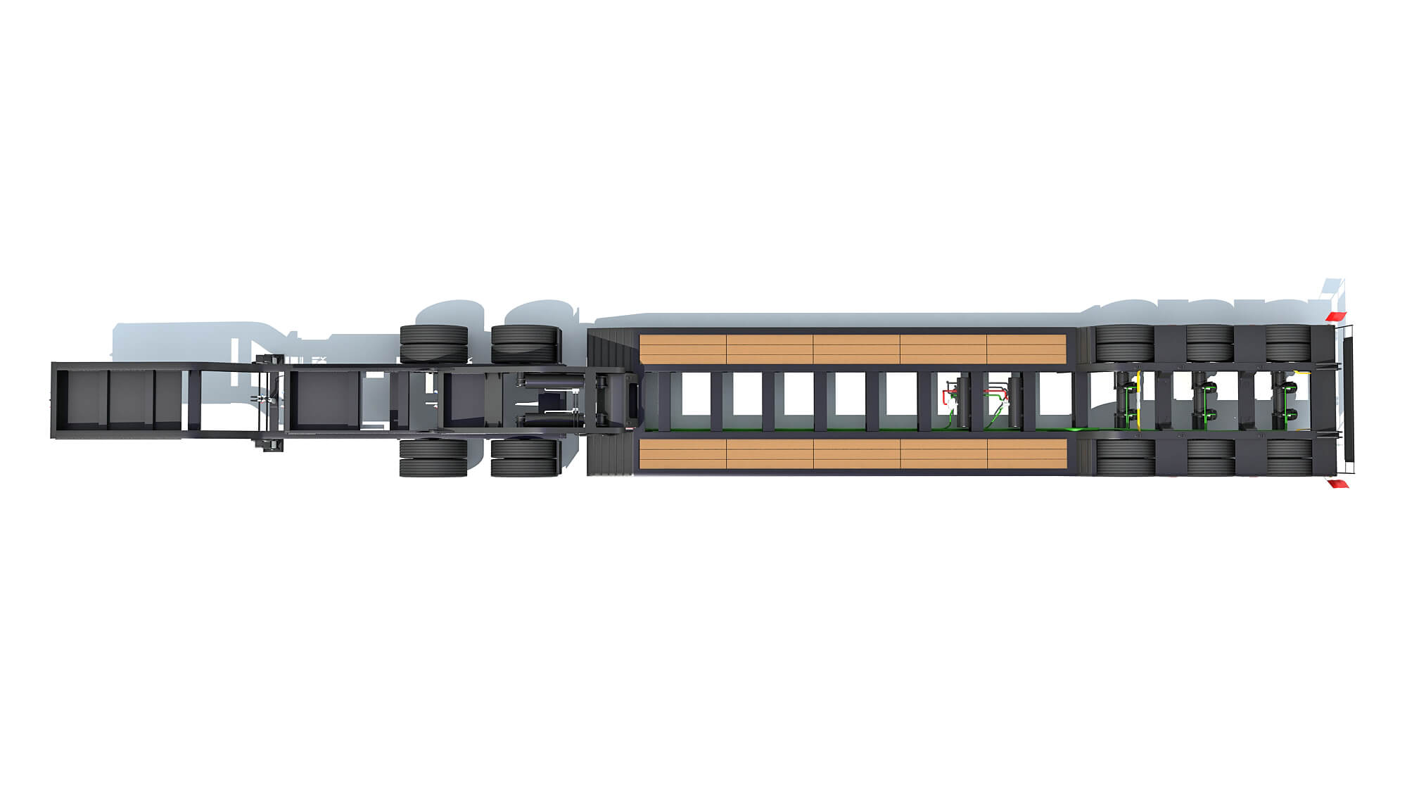 Low Loader Platform Trailer - 3D Model by 3D Horse