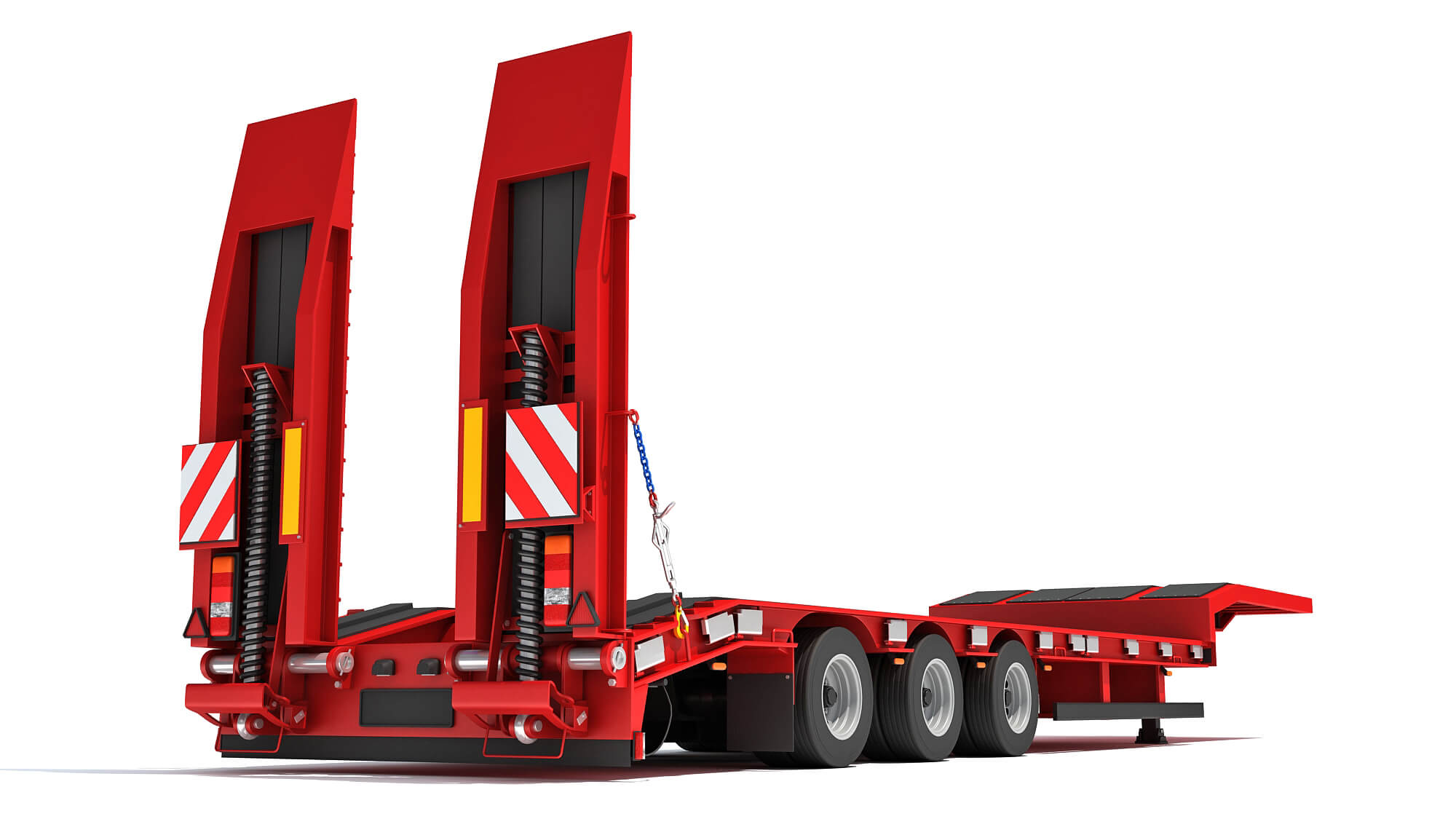Low Loader Semi Trailer - 3D Model by 3D Horse