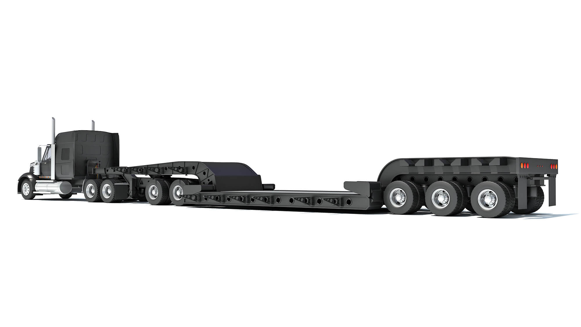 Lowboy Truck - 3D Model by 3D Horse