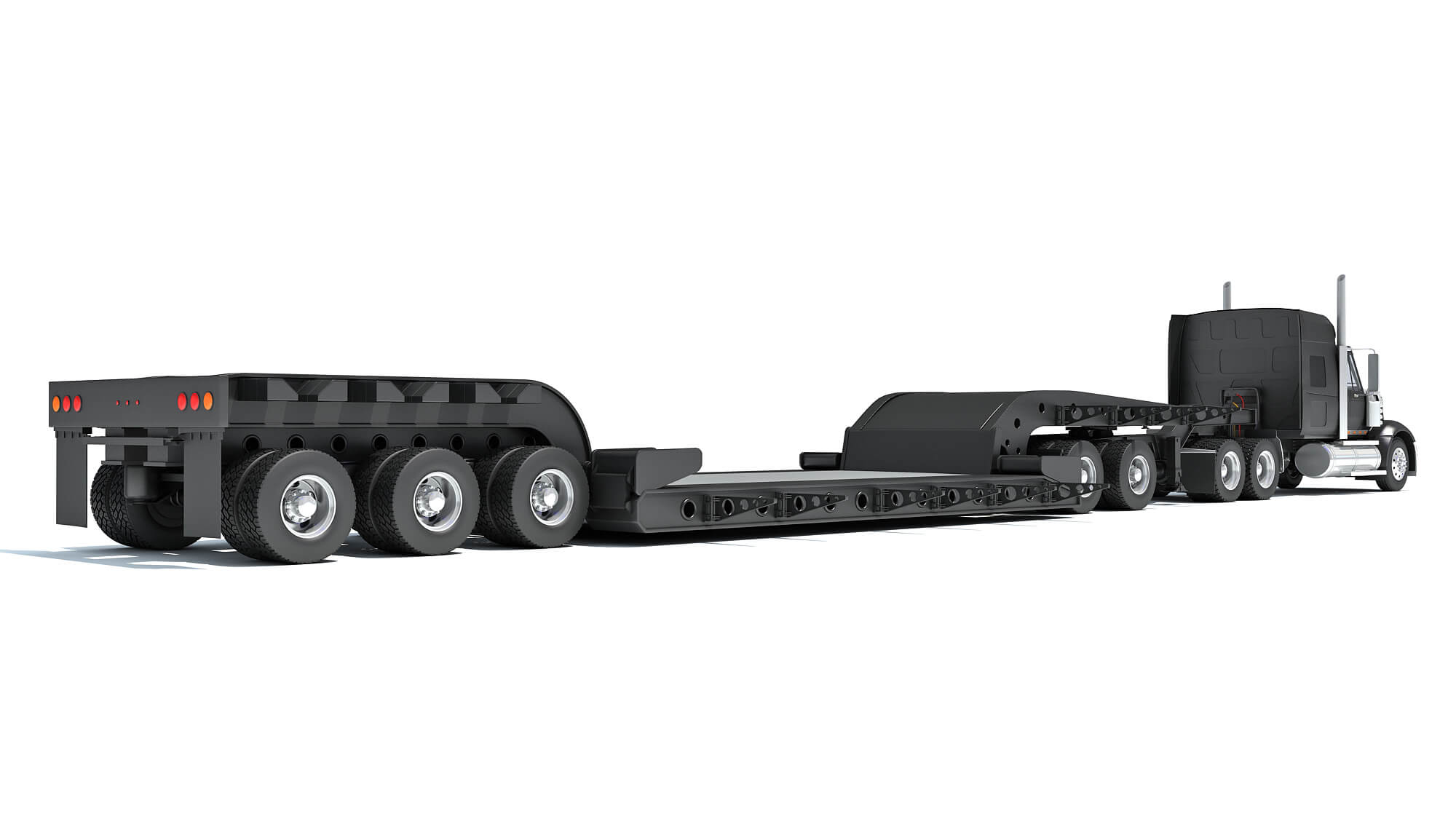 Lowboy Truck - 3D Model by 3D Horse