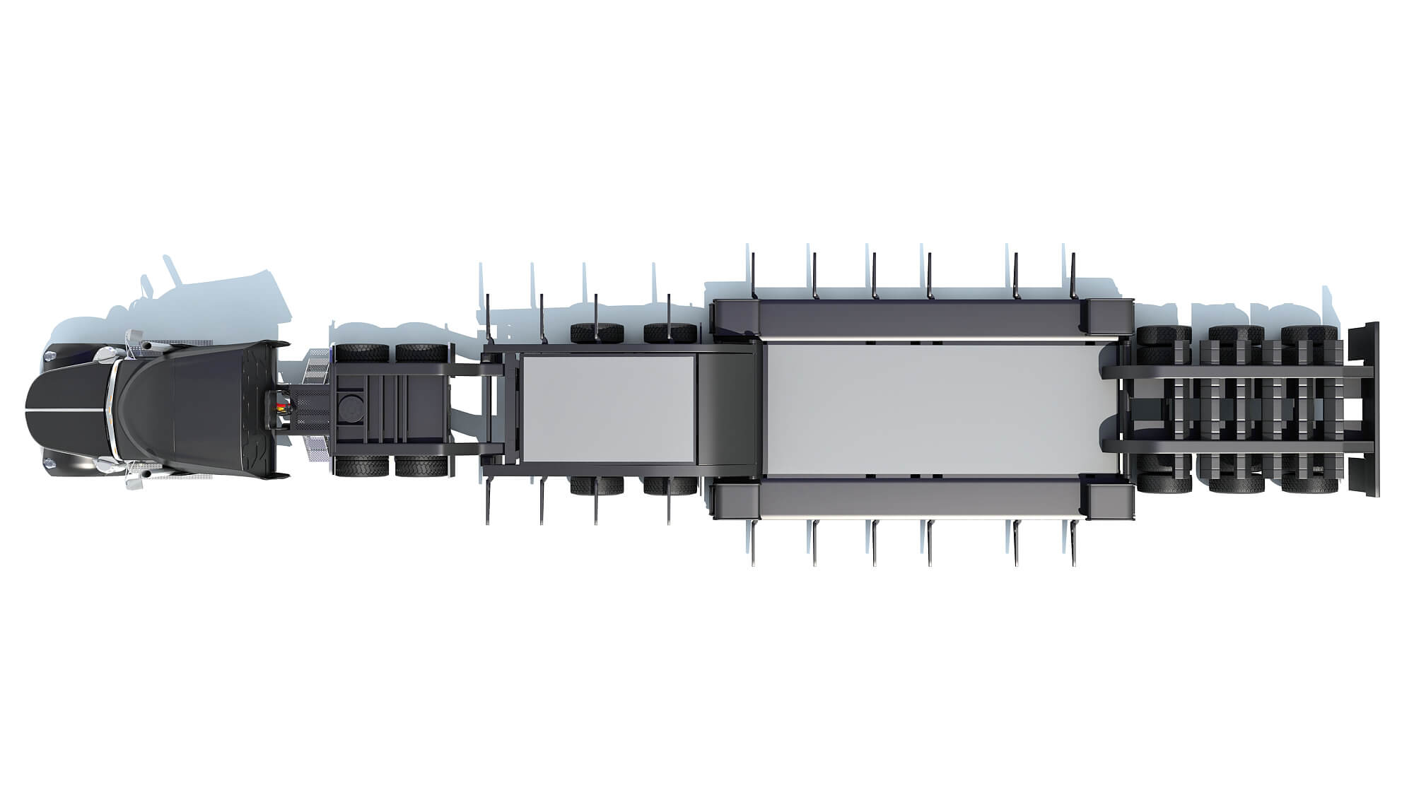 Lowboy Truck - 3D Model by 3D Horse