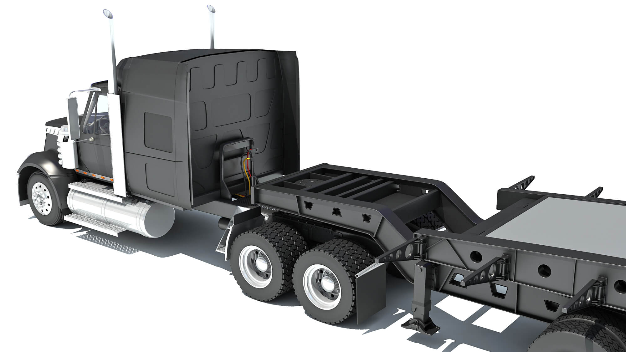 Lowboy Truck - 3D Model by 3D Horse