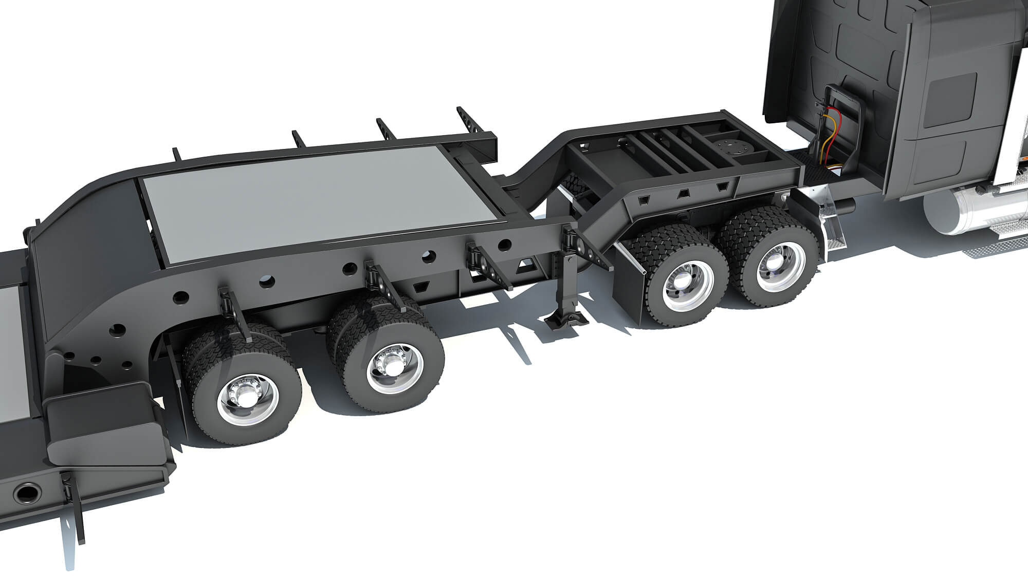 Lowboy Truck - 3D Model by 3D Horse