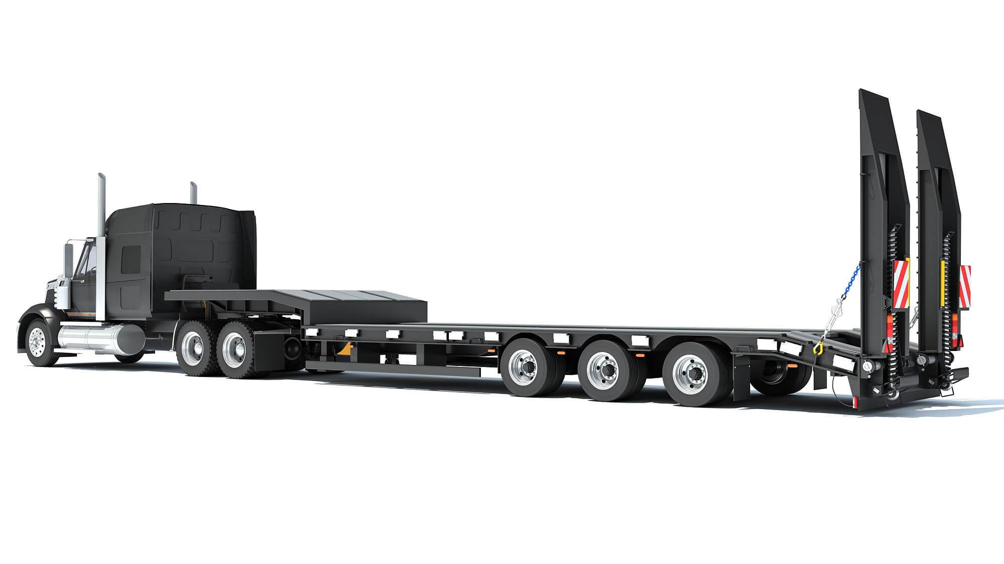 Lowboy Truck - 3D Model by 3D Horse