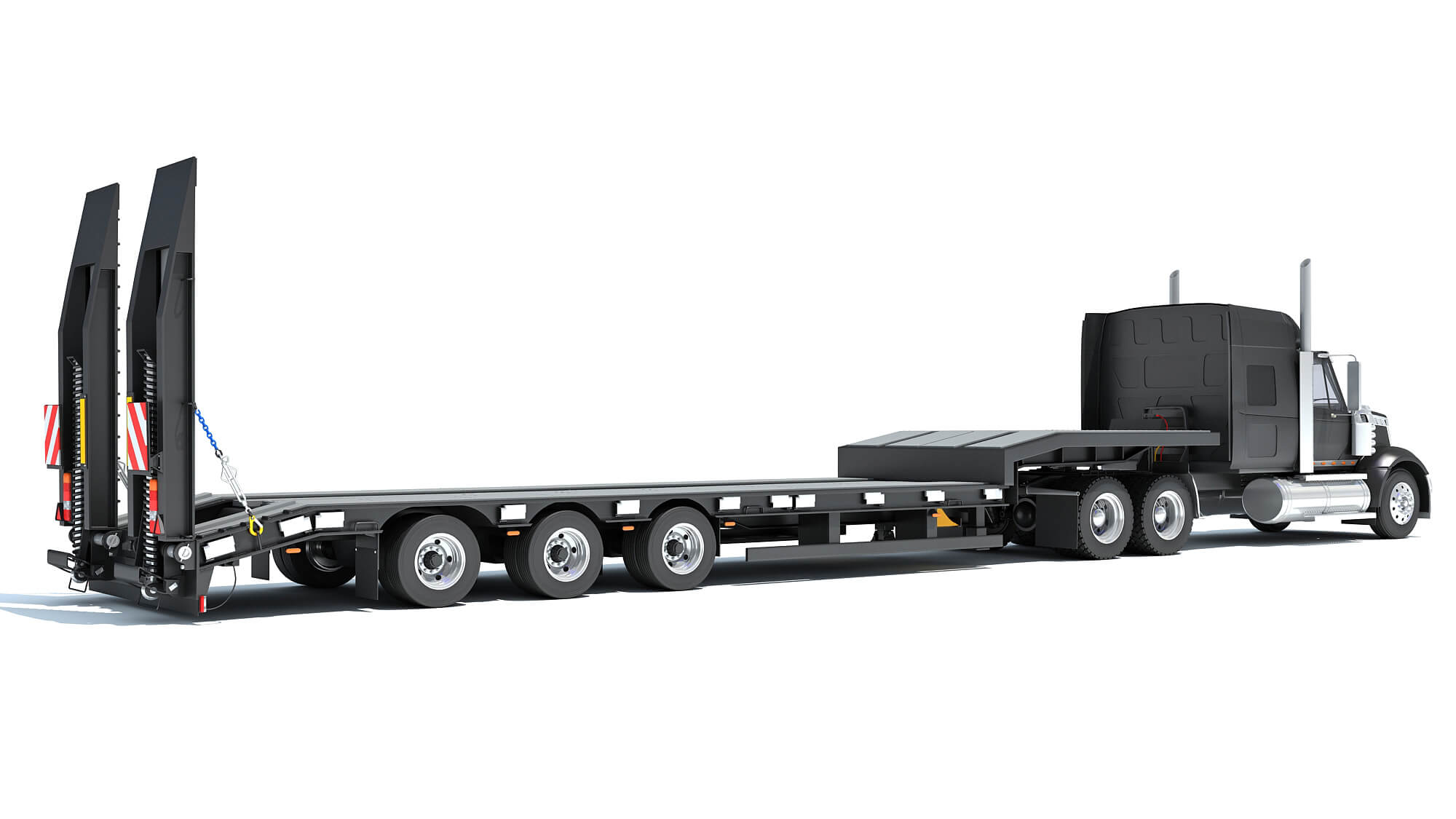 Lowboy Truck - 3D Model by 3D Horse