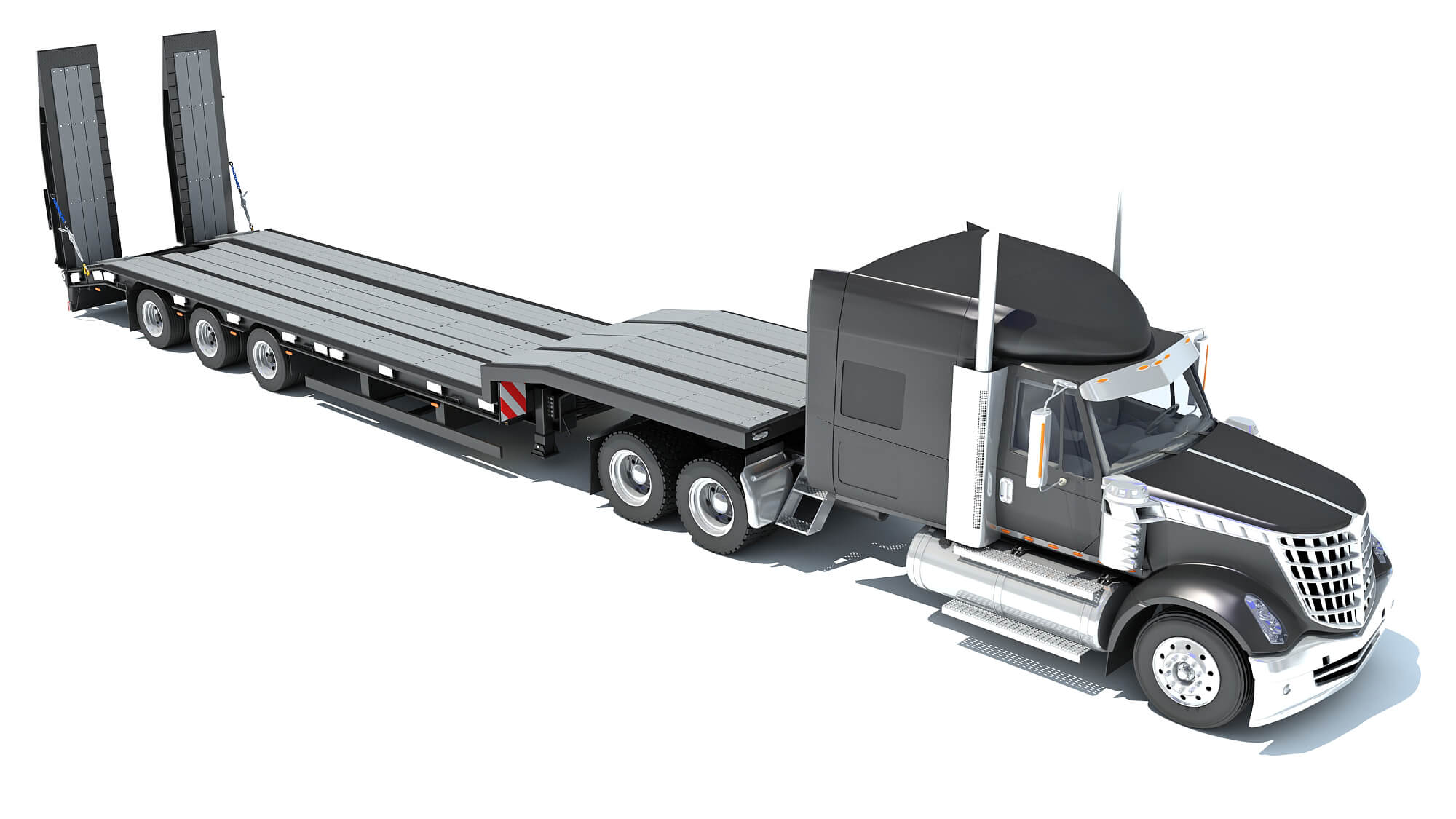 Lowboy Truck - 3D Model by 3D Horse