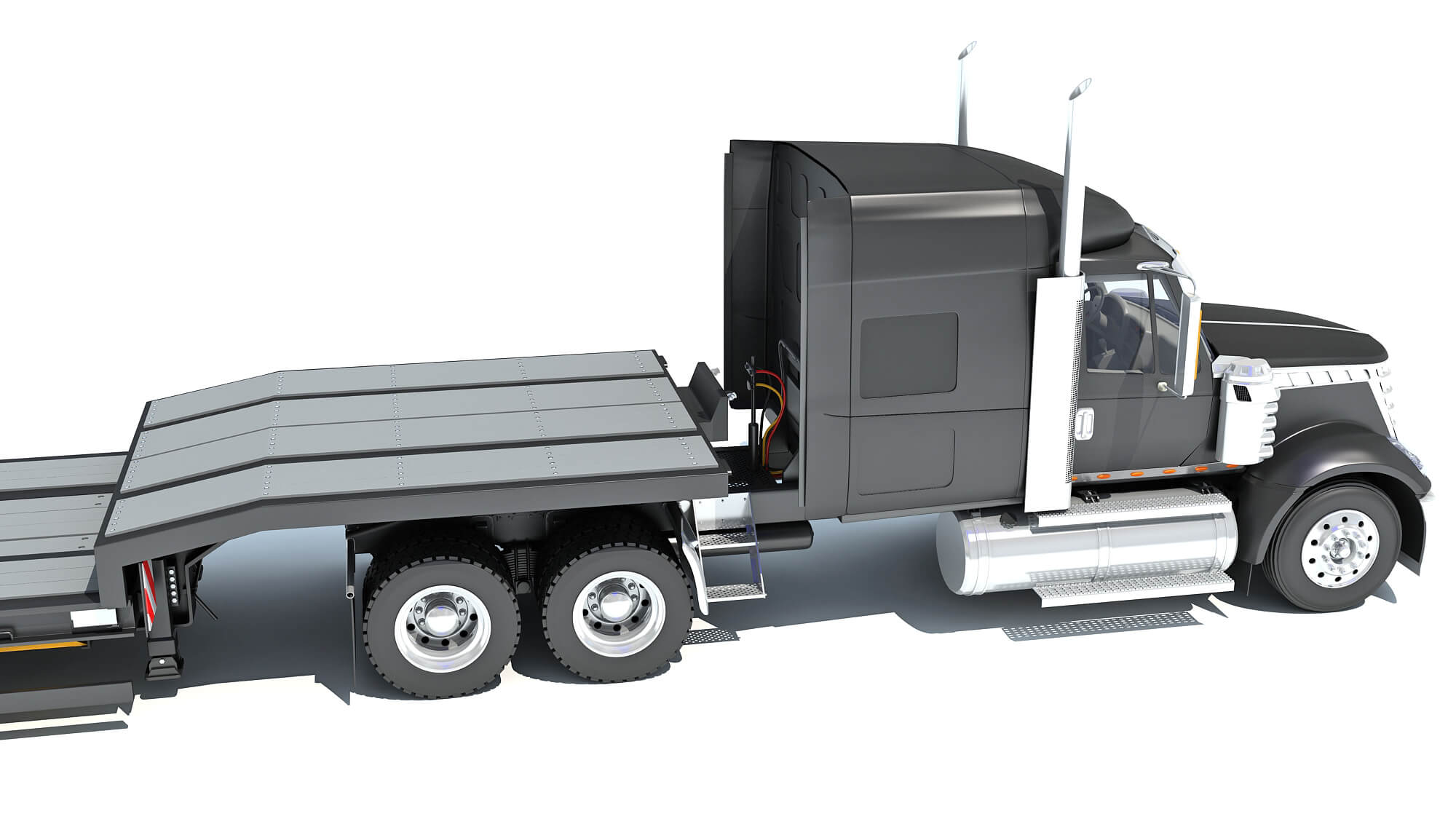 Lowboy Truck - 3D Model by 3D Horse