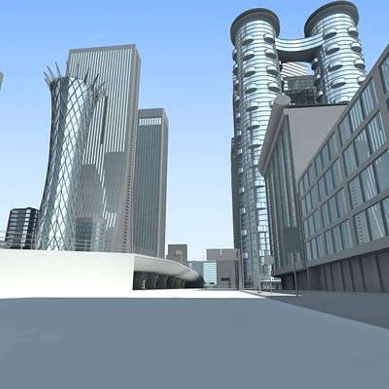 Main Street - 3D Model by 3D Horse