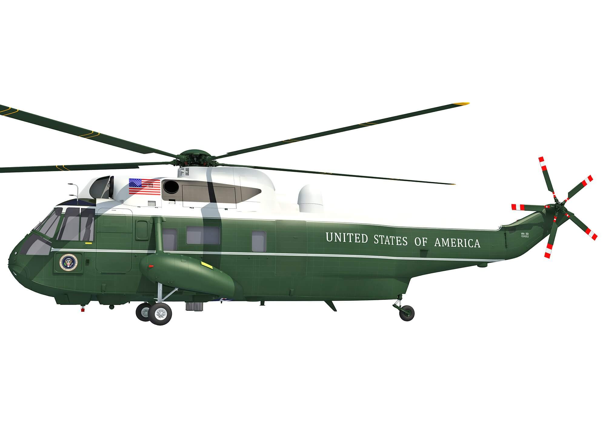 Marine One Helicopter Model