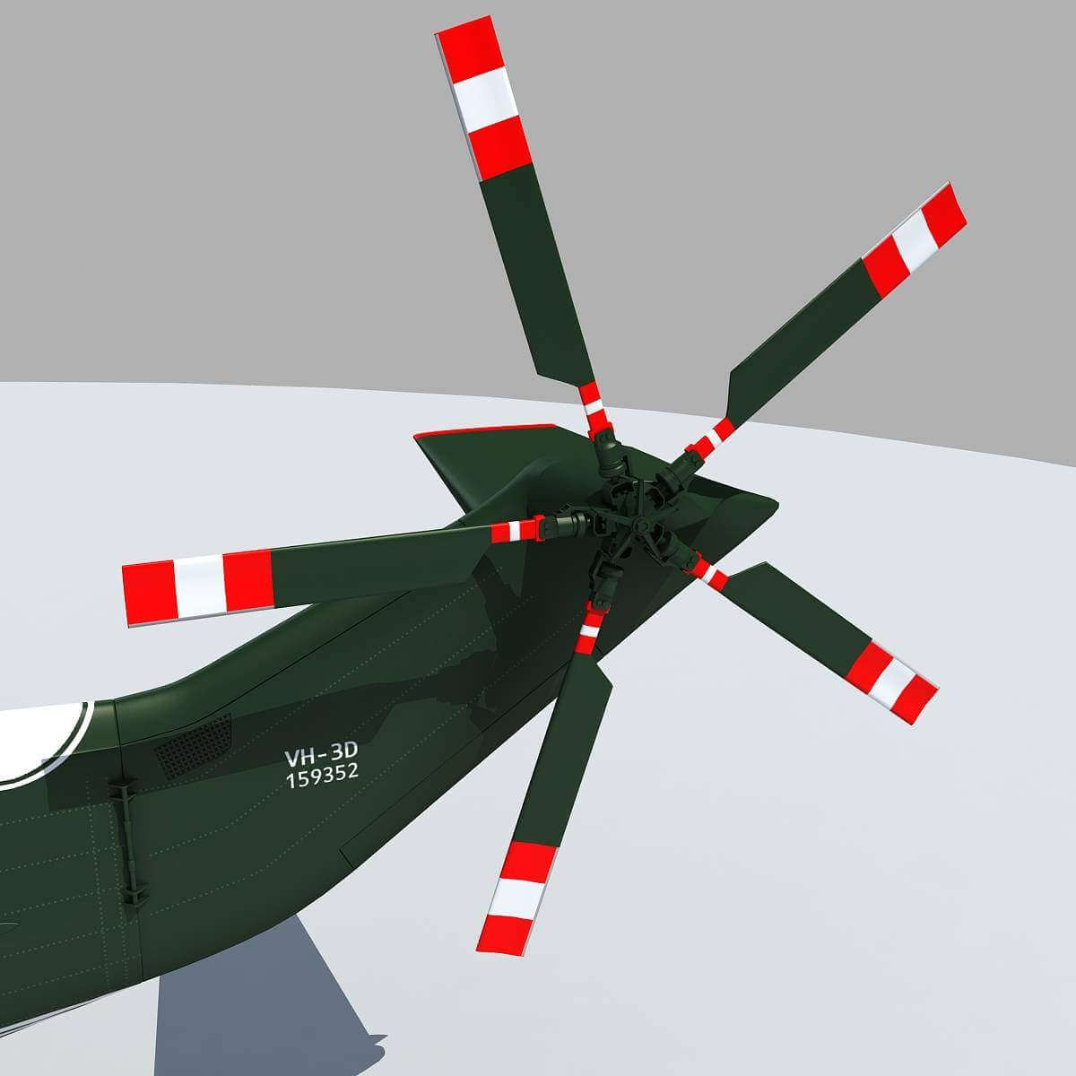 Marine One VH-Sea King 3D Model by 3D Horse