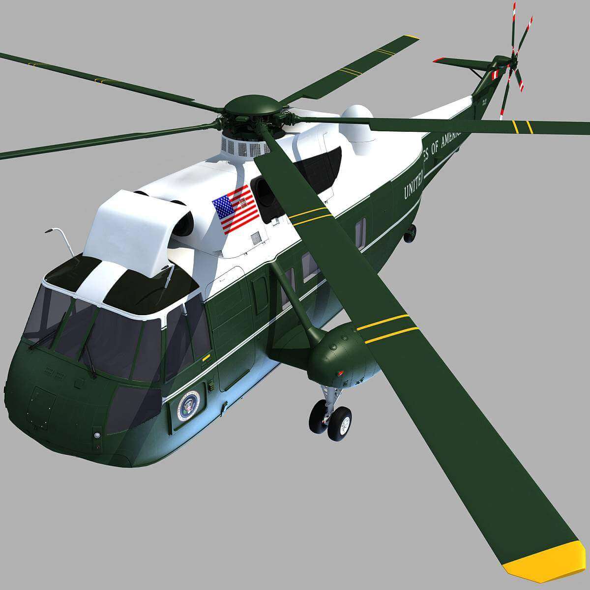 Marine One VH-Sea King 3D Model by 3D Horse