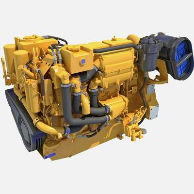 Diesel Marine Ship Engine - 3D Model by 3D Horse