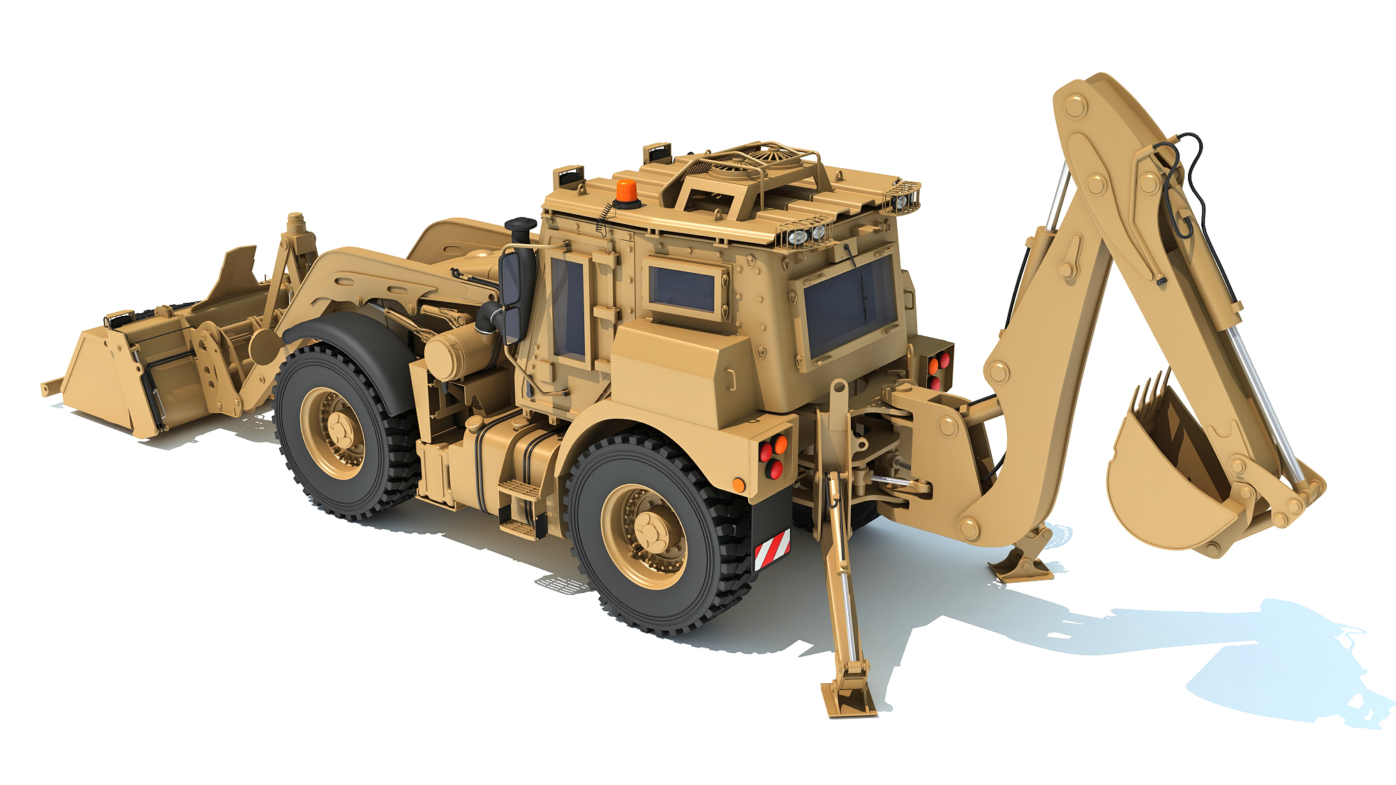 Military Excavator - 3D Model by 3D Horse