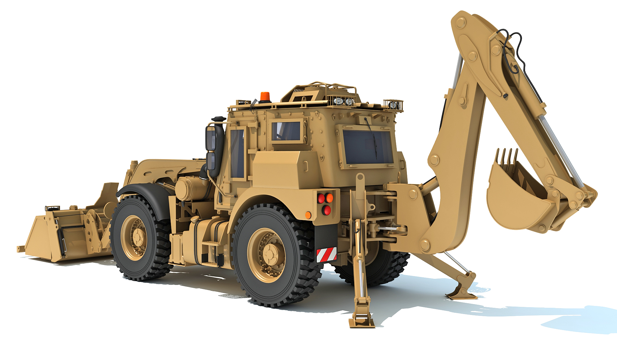 Military Excavator - 3D Model by 3D Horse