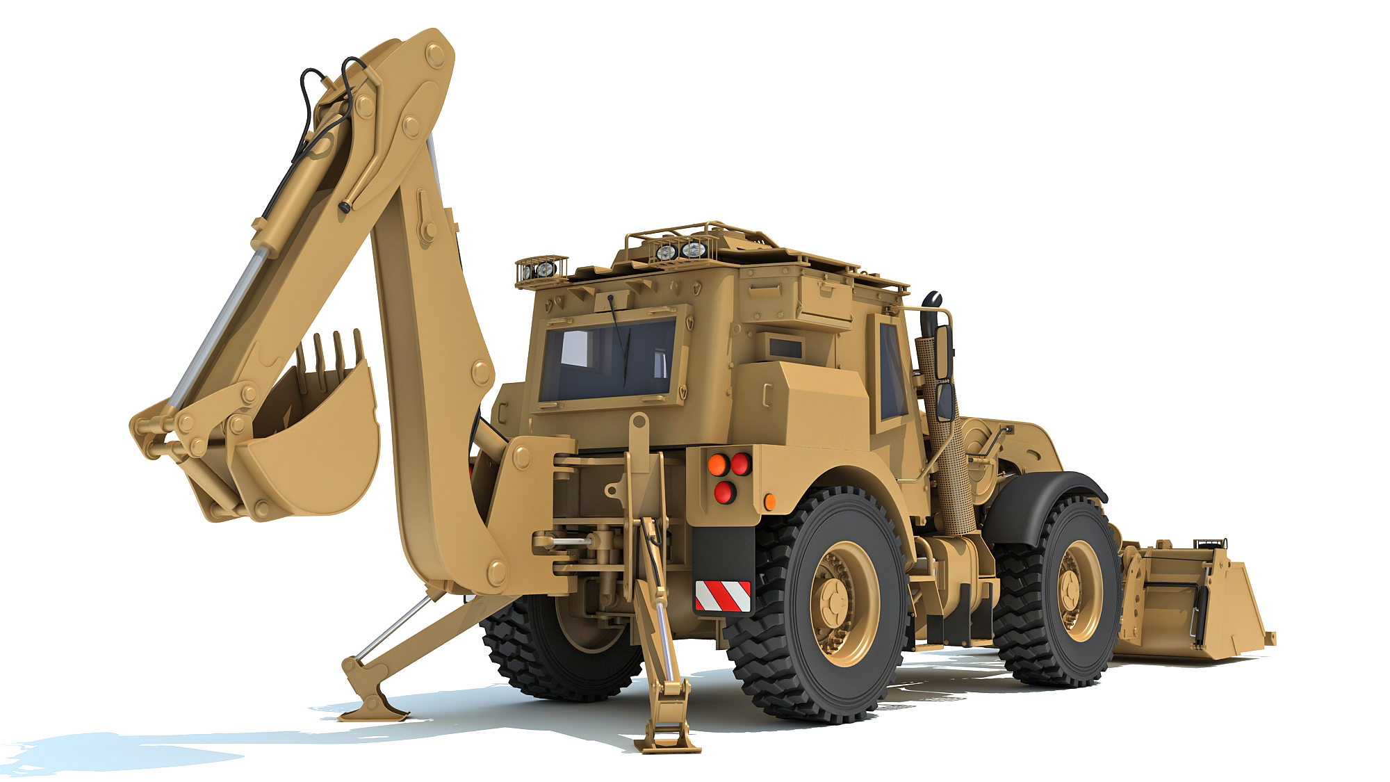 Military Excavator - 3D Model by 3D Horse