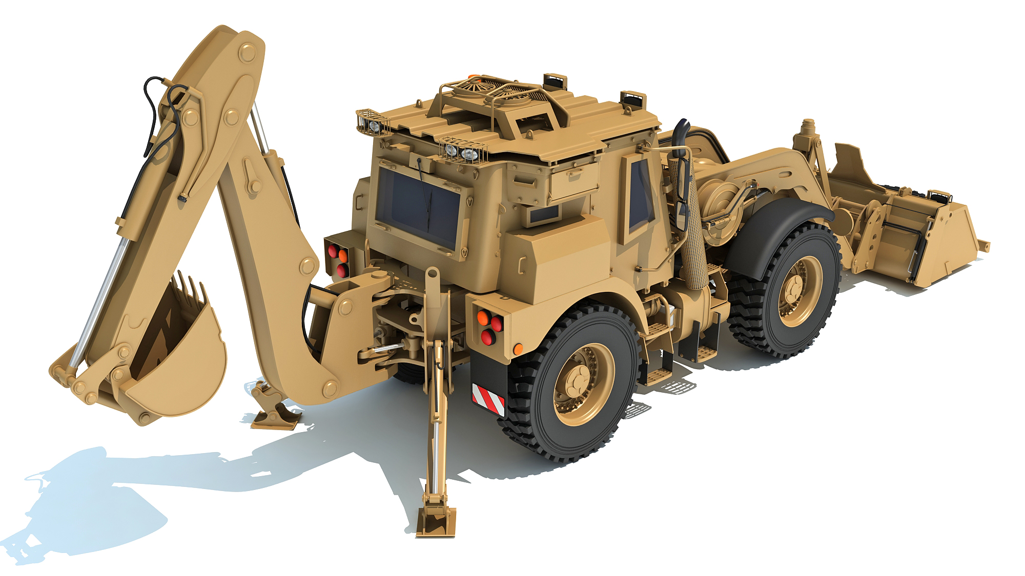 Military Excavator - 3D Model by 3D Horse