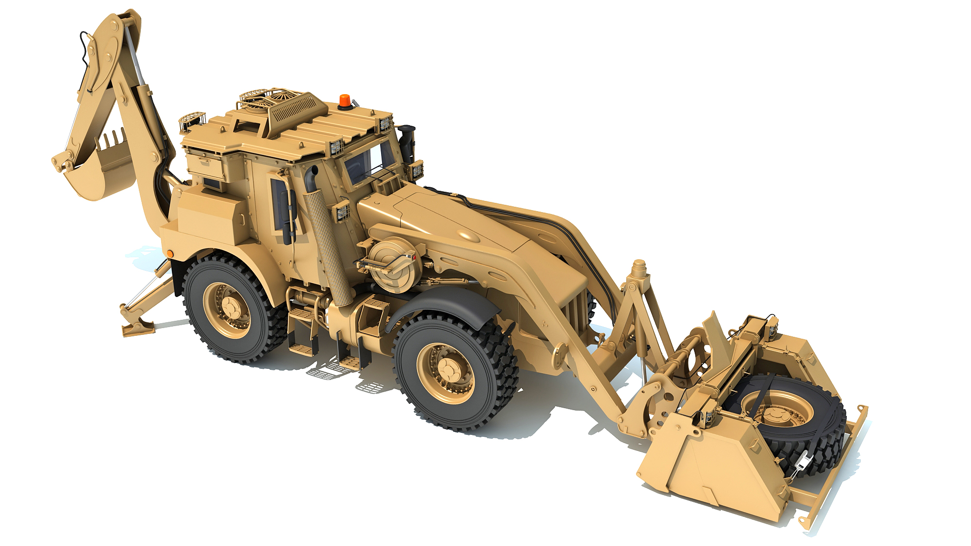 Military Excavator - 3D Model by 3D Horse